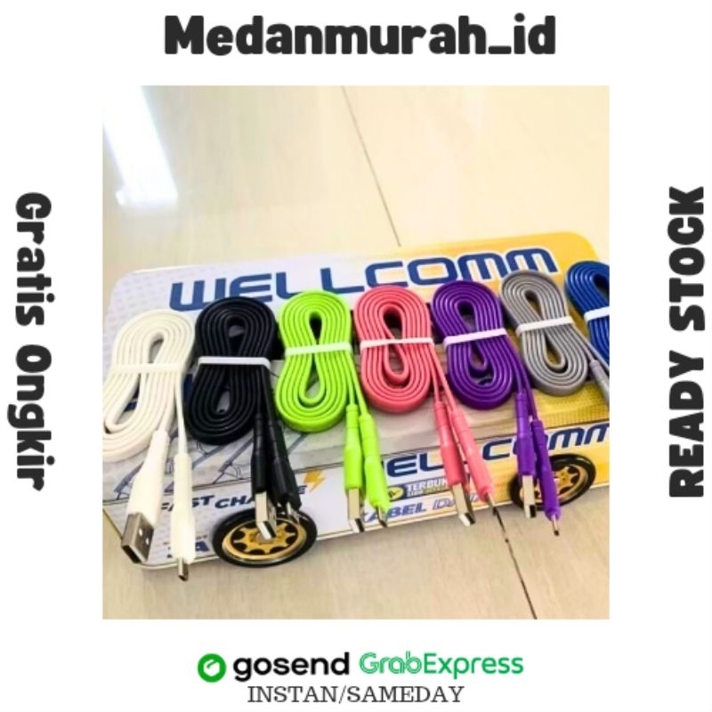 Jual Kabel Data Charger Wellcomm TYPE C Support Fast Charging 3A ...