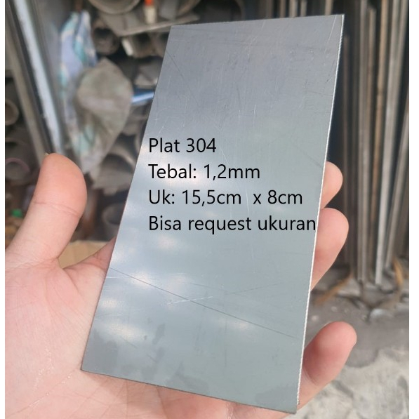 Jual Plat stainless 304 tebal 1,2mm | 1.2mm | Plate stainless stenlis ...