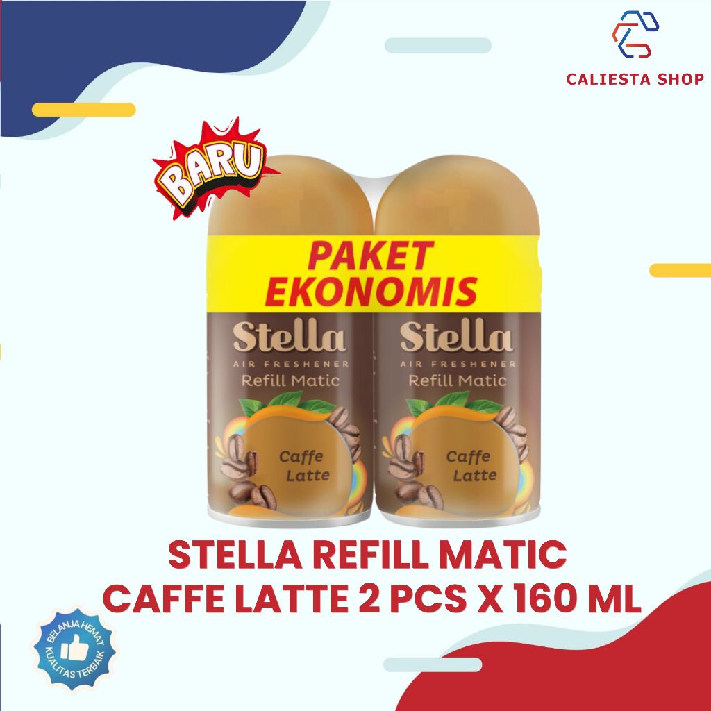 Jual Stella Matic Refill Pengharum Ruangan Otomatis Caffe Latte 160ml ...