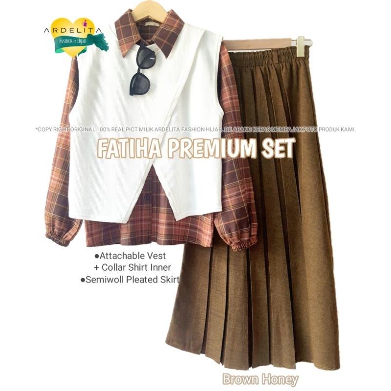 Jual FATIHA SET TERBARU | KOREAN STYLE OOTD SET | BAJU SETELAN WANITA REMAJA KEKINIAN KEREN ...