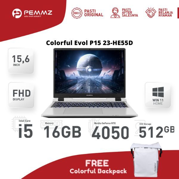 Jual COLORFUL EVOL P15-23-HE55D | I5-12450H | RTX 4050 | 16GB | OFF ...
