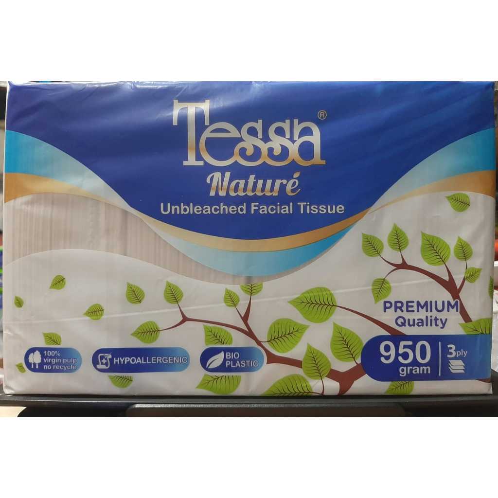 Jual 1 Pcs Tessa Facial Tissue Nature Unbleach 950 Gram TP-12 ( Warna ...