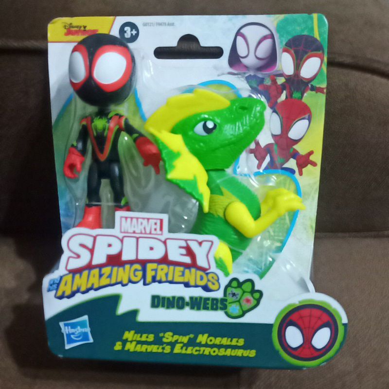 Jual miles spin morales vs marvel's electrosaurus spidey amazing ...