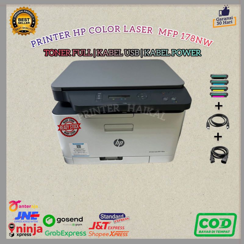 Jual PRINTER HP Color Laser MFP 178nw | Shopee Indonesia