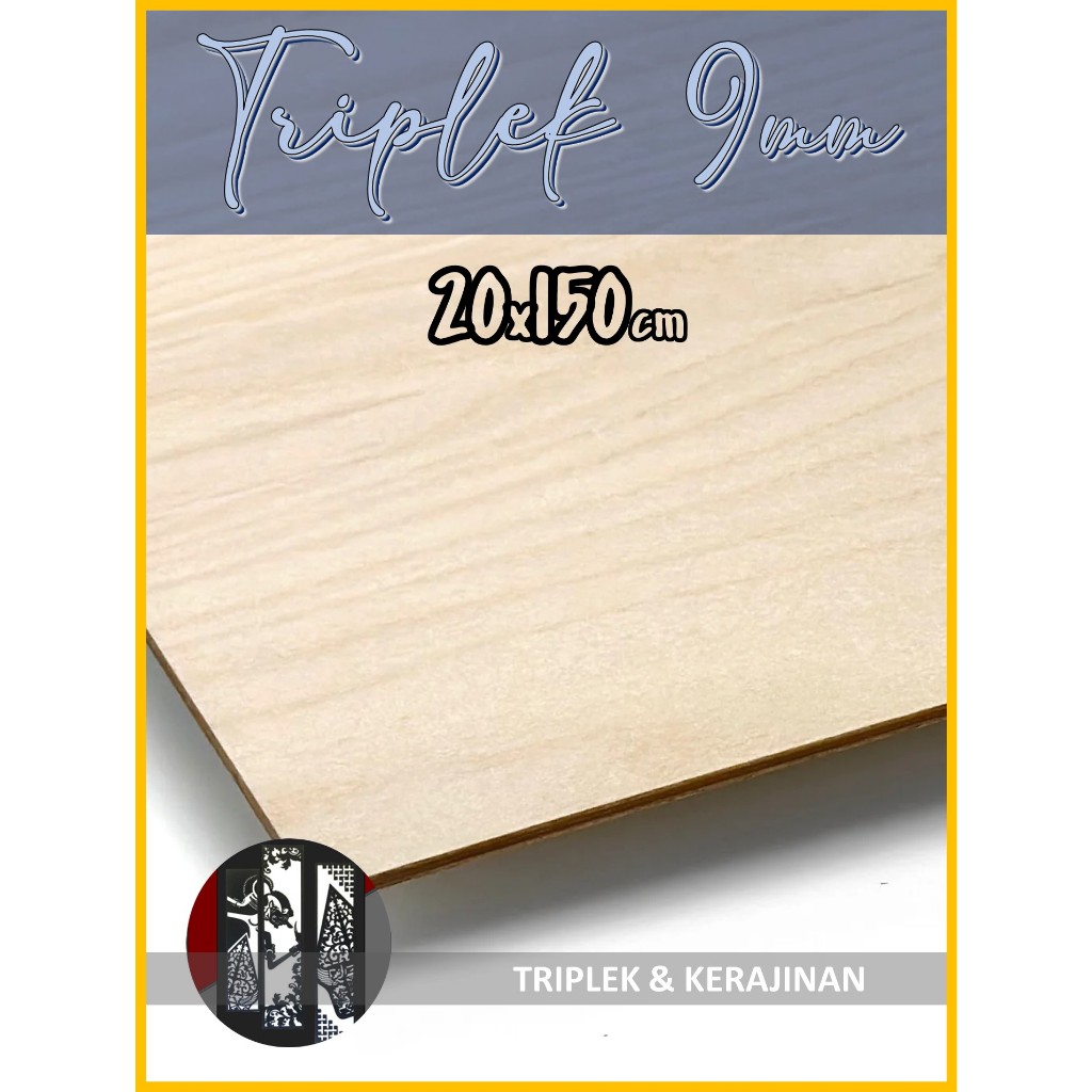 Jual Triplek 9mm 20x150 cm Kualitas Premium Plywood Multiplek 9 mm 20 x ...