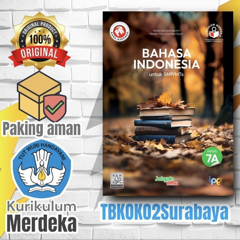Jual BUKU PR INTERAKTIF BAHASA INDONESIA SMP KELAS 7 SEMESTER 1 LKS INTAN PARIWARA KURILULUM ...