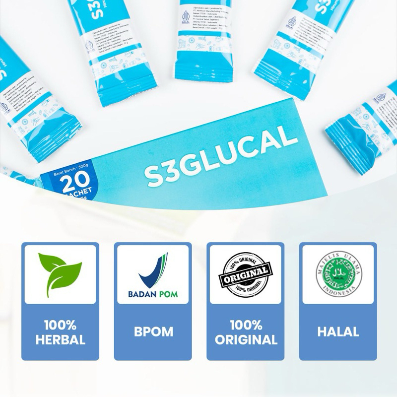 Jual S3GLUCAL Susu Tulang dan Sendi | Isi 20 Sachet | Glucosamin Dan ...
