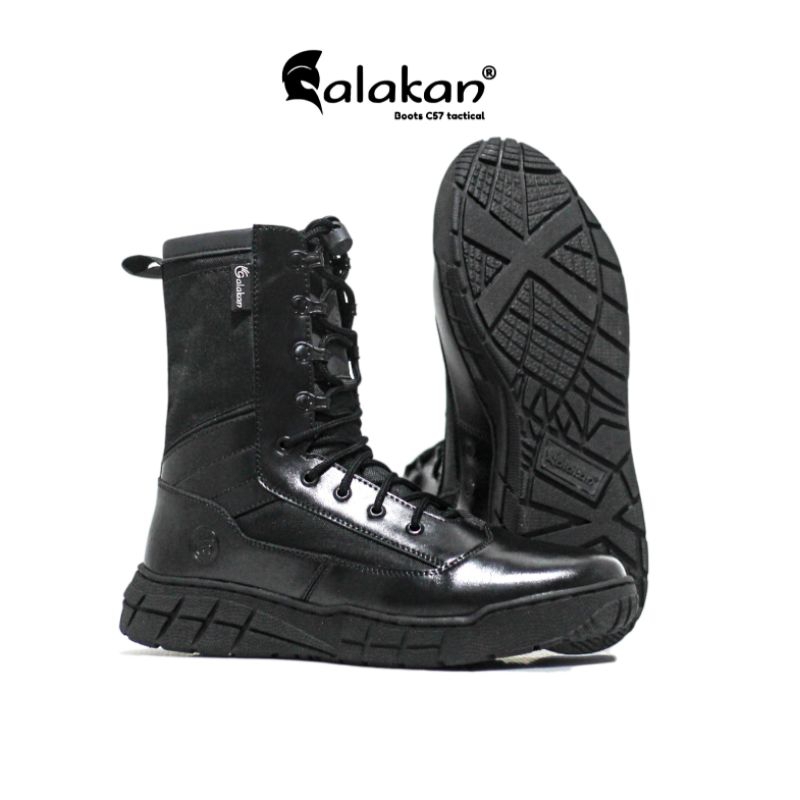 Jual sepatu pdl jatah TNI polisi security satpam terbaru kulit sapi ...