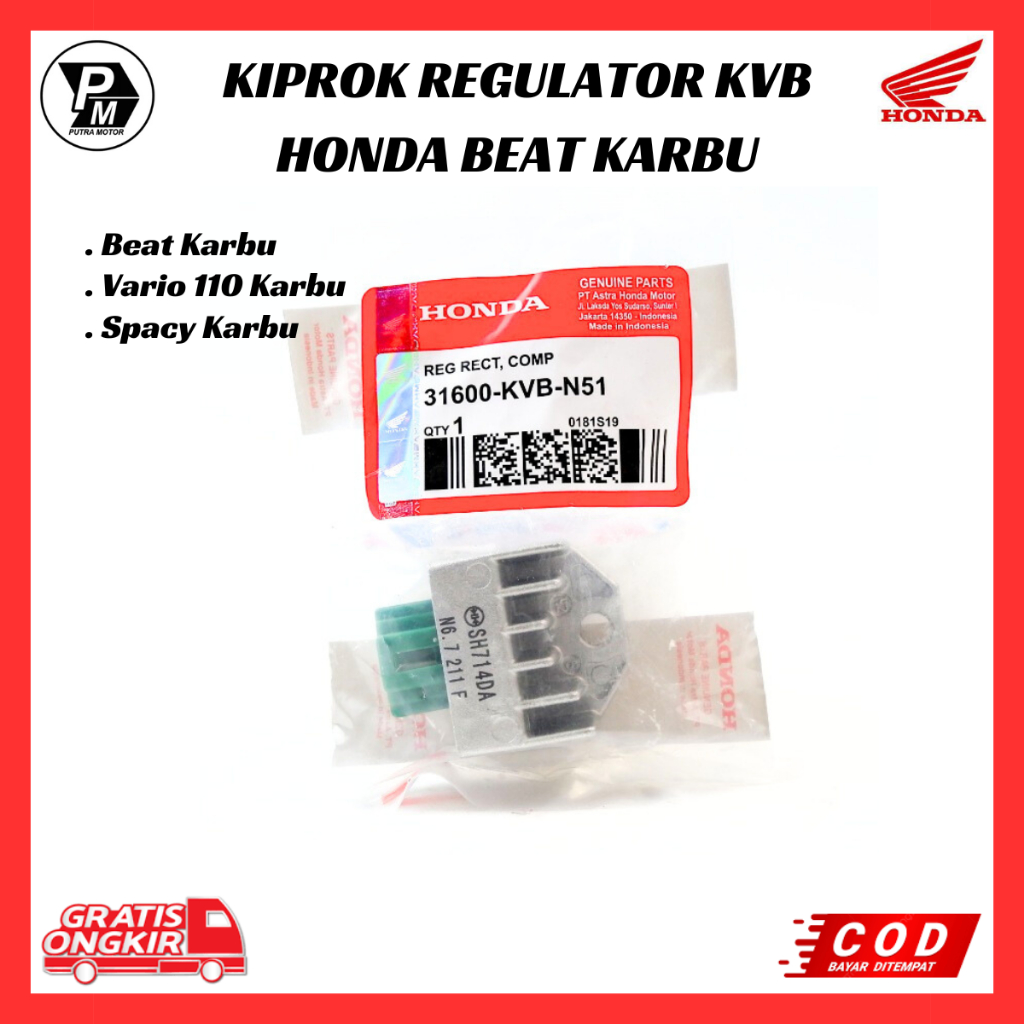 Jual Kiprok Regulator Untuk Motor Honda Beat Karbu - Vario 110 Karbu ...