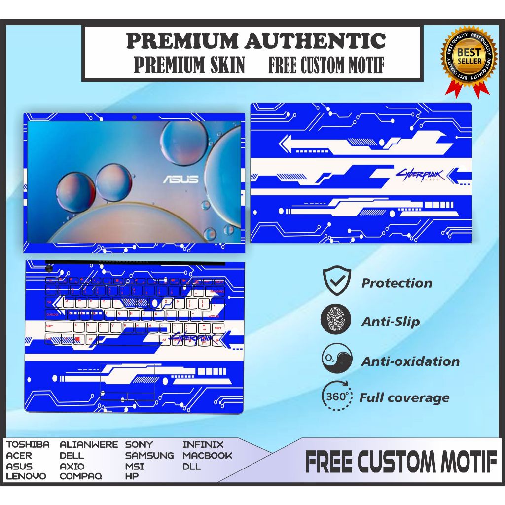 Jual Garskin / Sticker ALL LAPTOP Fullbody Free MOTIF CIBERPUNK Stiker ...