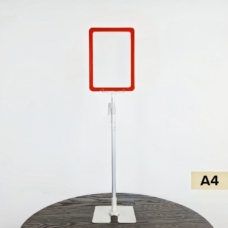Jual standing promosi A4 / pop up frame A4 / standing frame A4 / frame promosi A4 | Shopee Indonesia