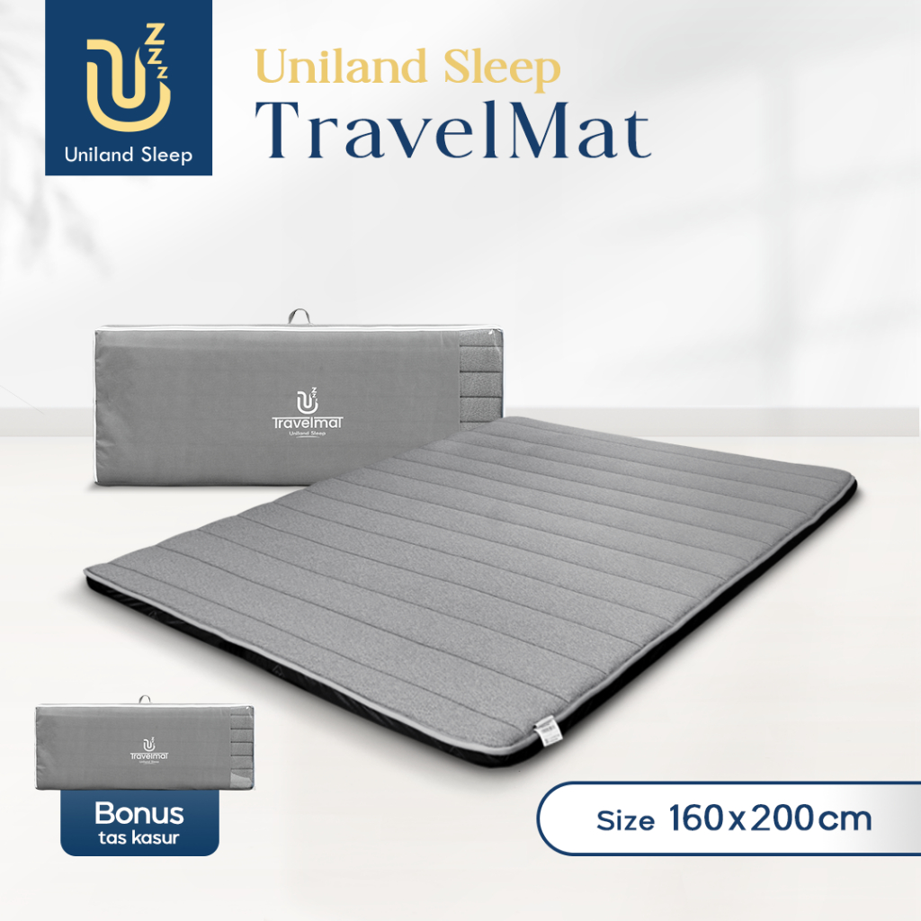 Jual Uniland Sleep Kasur Lipat 160x200 / Travel Bed Mattress Bonus Tas ...