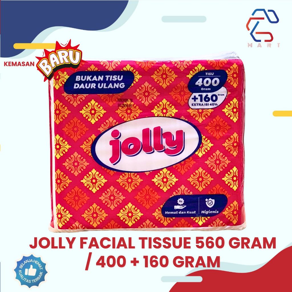 Jual Facial tissue jolly 560 gram x 2 ply (1pcs) | Shopee Indonesia