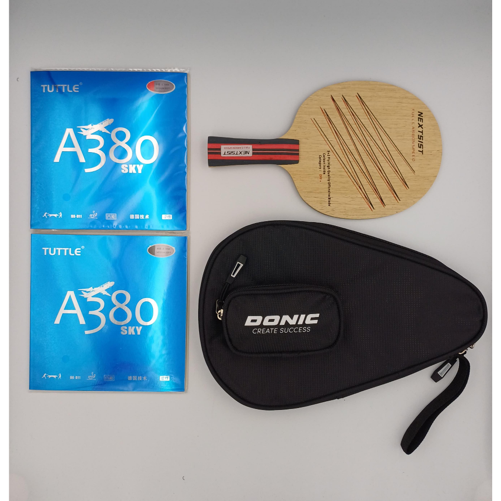 Jual Bat Tenis meja Nextsist Carbon plus karet Tuttle A380 set | Shopee Indonesia