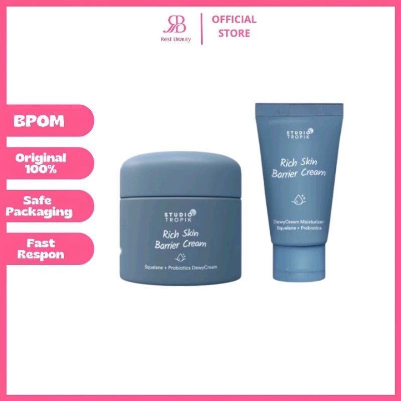 Jual STUDIO TROPIK - Rich Skin Barrier Cream Biru | Shopee Indonesia