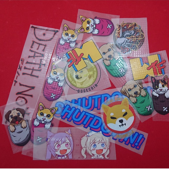 Jual Sablon Sticker DTF Siap Press Cetak Satuan Desain Bisa Custom ...