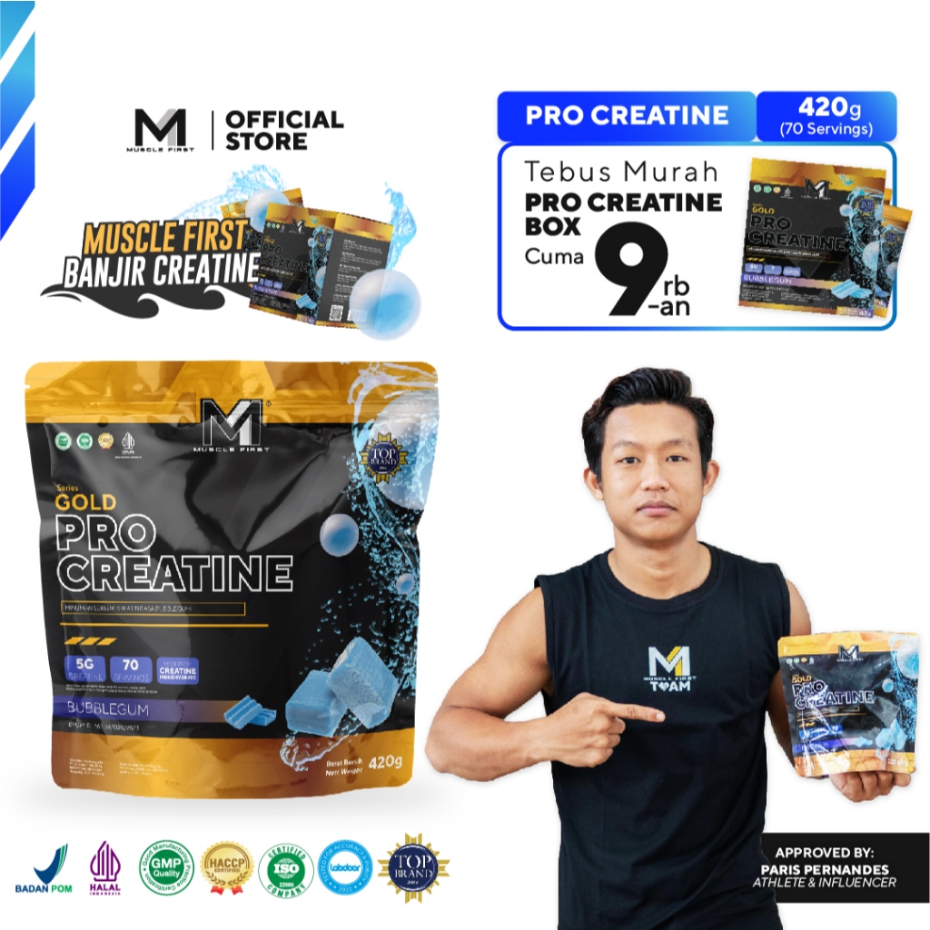 Jual MUSCLE FIRST Pro Creatine 420gr - Menambah Massa Otot Suplemen ...