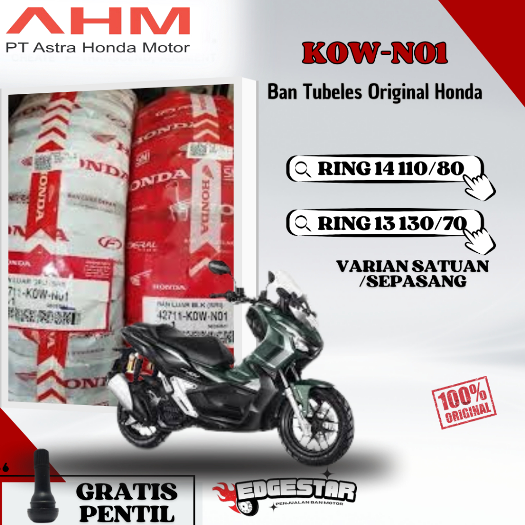 Jual Ban Federal Honda K0W Sepasang/Satuan Tubeless Honda Standar ADV ...