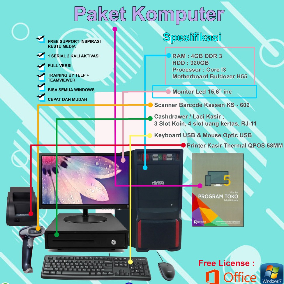 Jual Paket Komputer Kasir Harga Hemat Aman dan Bergaransi IPOS 5 ...