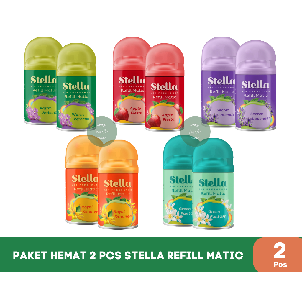Jual PAKET 2 PCS STELLA REFILL MATIC 160 ml - Refill Pengharum Ruangan ...