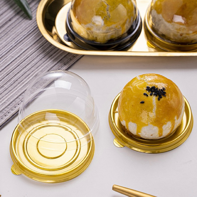 Jual (PER 10 PCS) Mooncake Case Taro Mooncake Tray Round Tray Mooncake ...