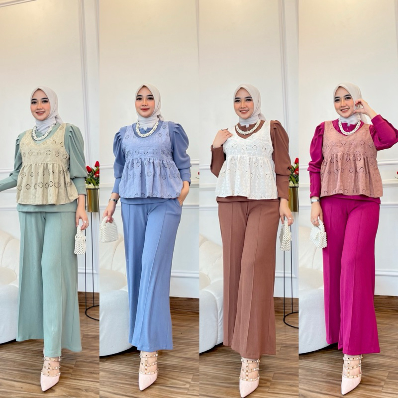 Jual SetCel Cila Knit Katbol | Shopee Indonesia