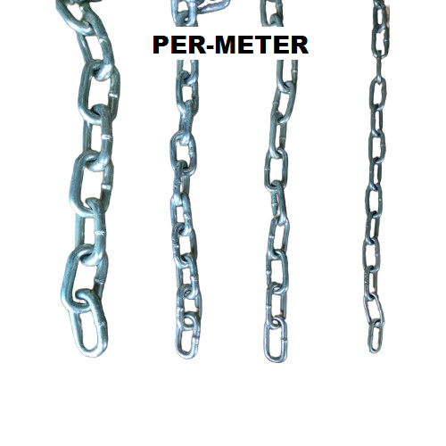 Jual Permeter Rantai Besi 6 mm Galvanis Chain Rante Talang Kapal 1/4 ...
