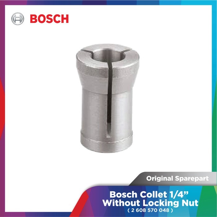 Jual Bosch Original Sparepart Collet 1/4 Inch Without Locking Nut ...