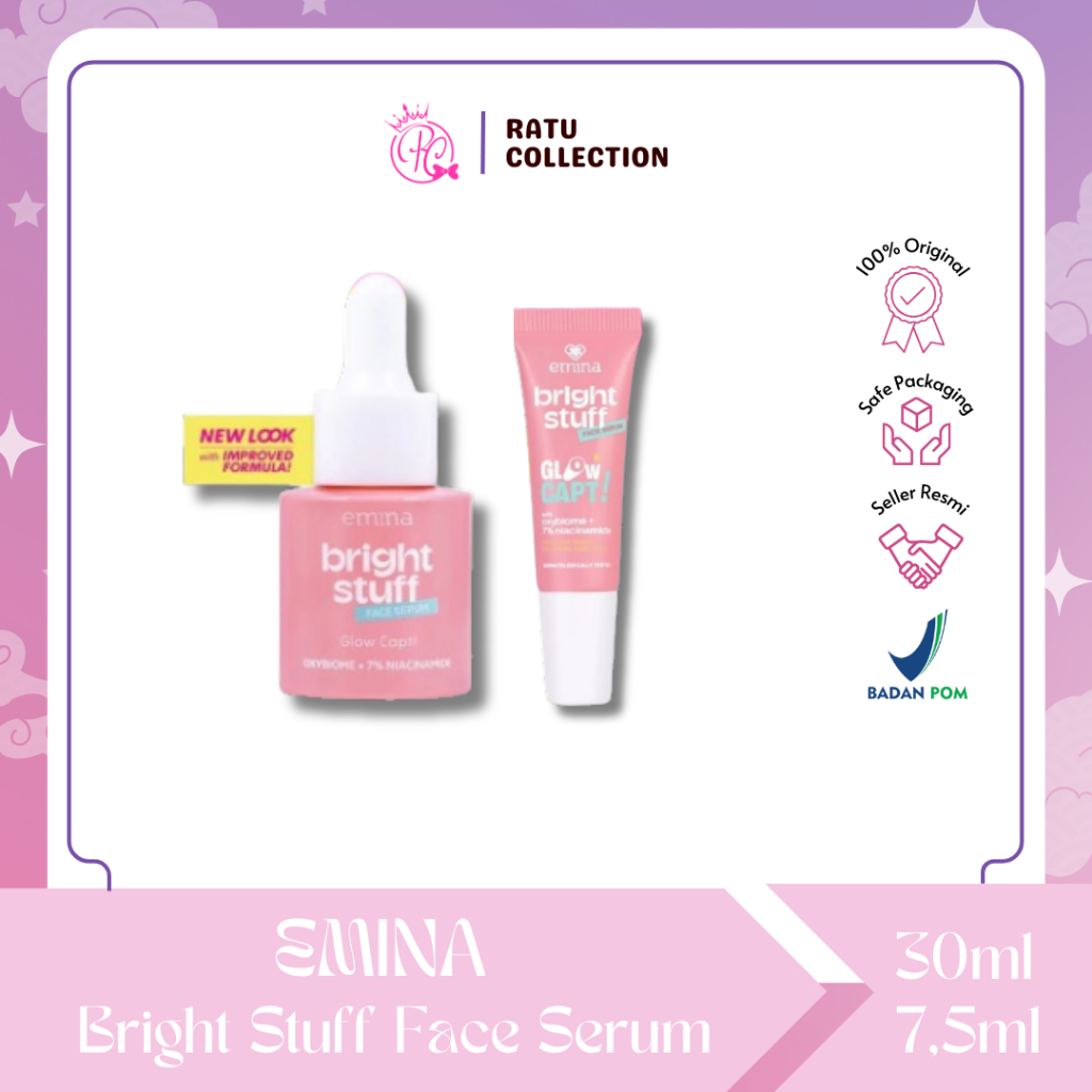 Jual Emina Bright Stuff Face Serum 7,5 ml & 30 ml | Shopee Indonesia