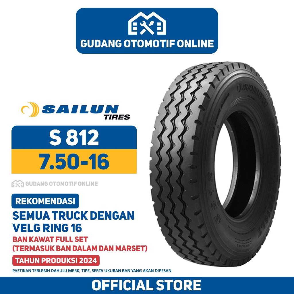 Jual Ban Truk Sailun S812 750 R16 16 Truck Colt Diesel Canter Ragasa 7. ...