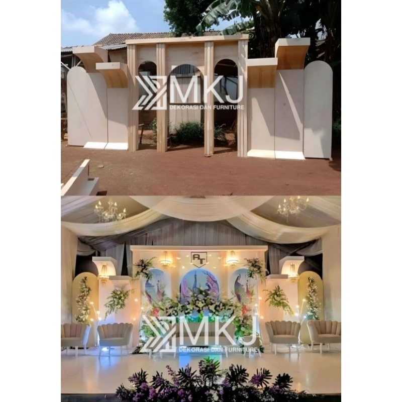 Jual [ BACKDROP ] pelaminan backdrop triplek terbaru/backdrop ...