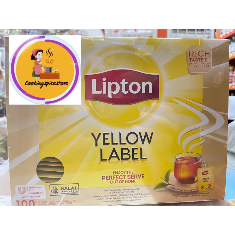 Jual Lipton Yellow Label Envelope [100 tea bag] | Shopee Indonesia