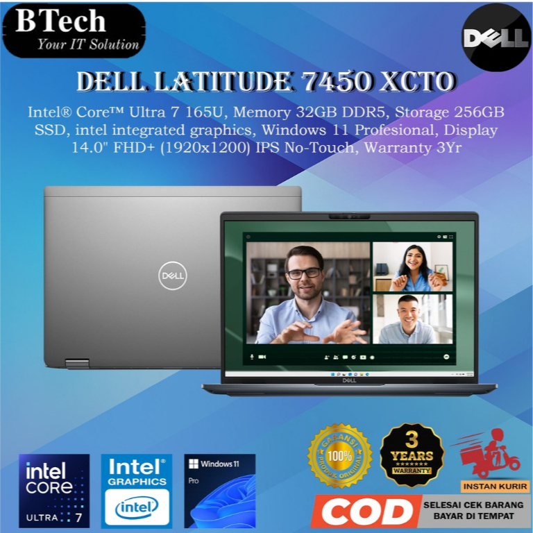 Jual Dell Latitude 7450 XCTO Intel Core Ultra 7 165U 32GB 256GB 14.0 ...