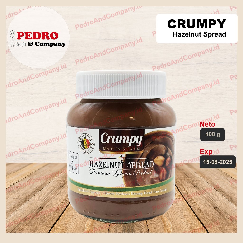 Jual crumpy hazelnut premium spread 400 gram - selai impor belgium ...
