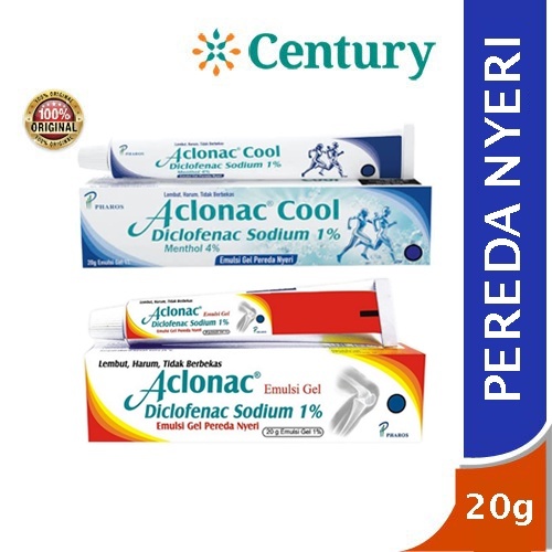Jual Aclonac Emulsi Gel 20gr & Aclonac Cool Gel 20gr / Aclonac / Nyeri ...