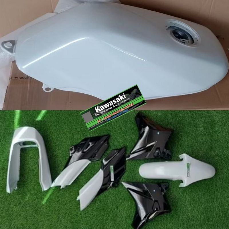 Jual full cover body set ninja R ninja SS putih polos original | Shopee ...