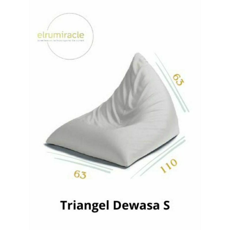 Jual Size XL , XXL kursi santai Beanbag triangle Anak dekorasi taman ...
