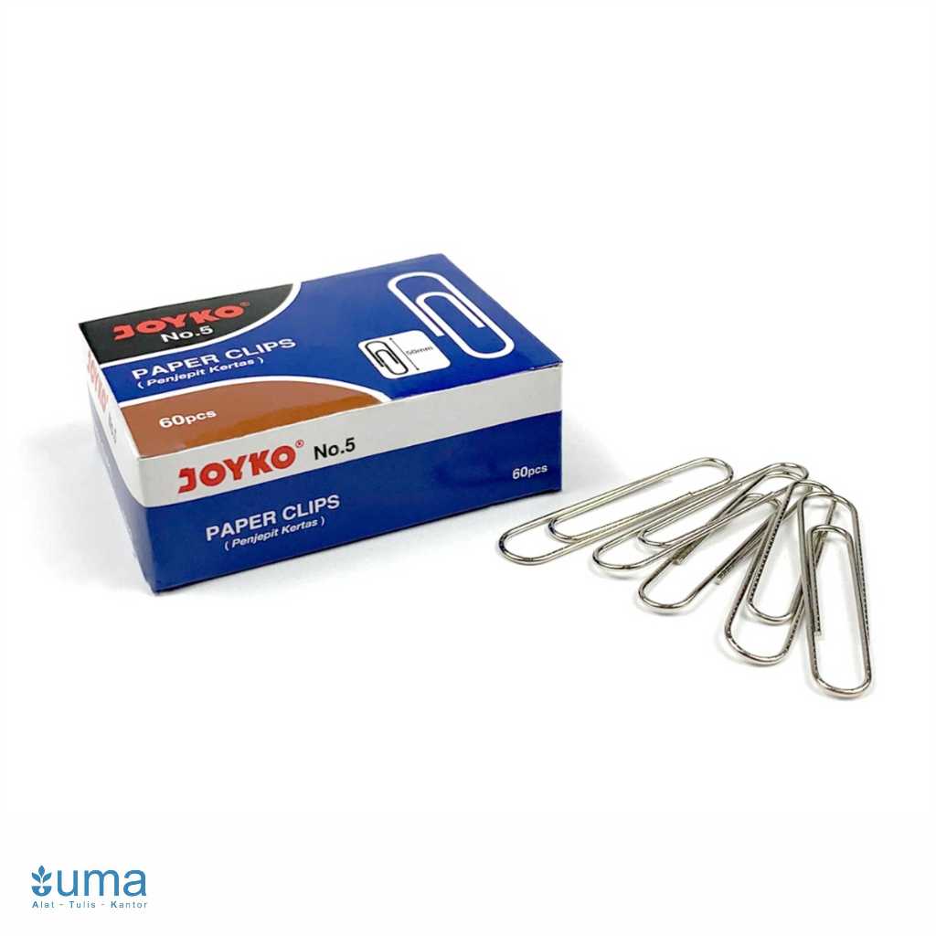 Jual Klip Kertas Paper Clips Joyko No. 5 Jumbo (50 mm) | Shopee Indonesia