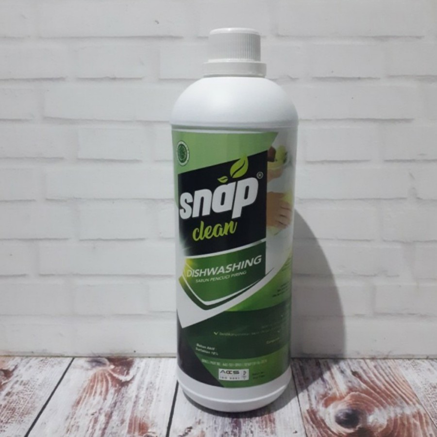 Jual Sabun Cair Pencuci Piring, Dishwashing Snap Clean, 1 liter Bisa ...