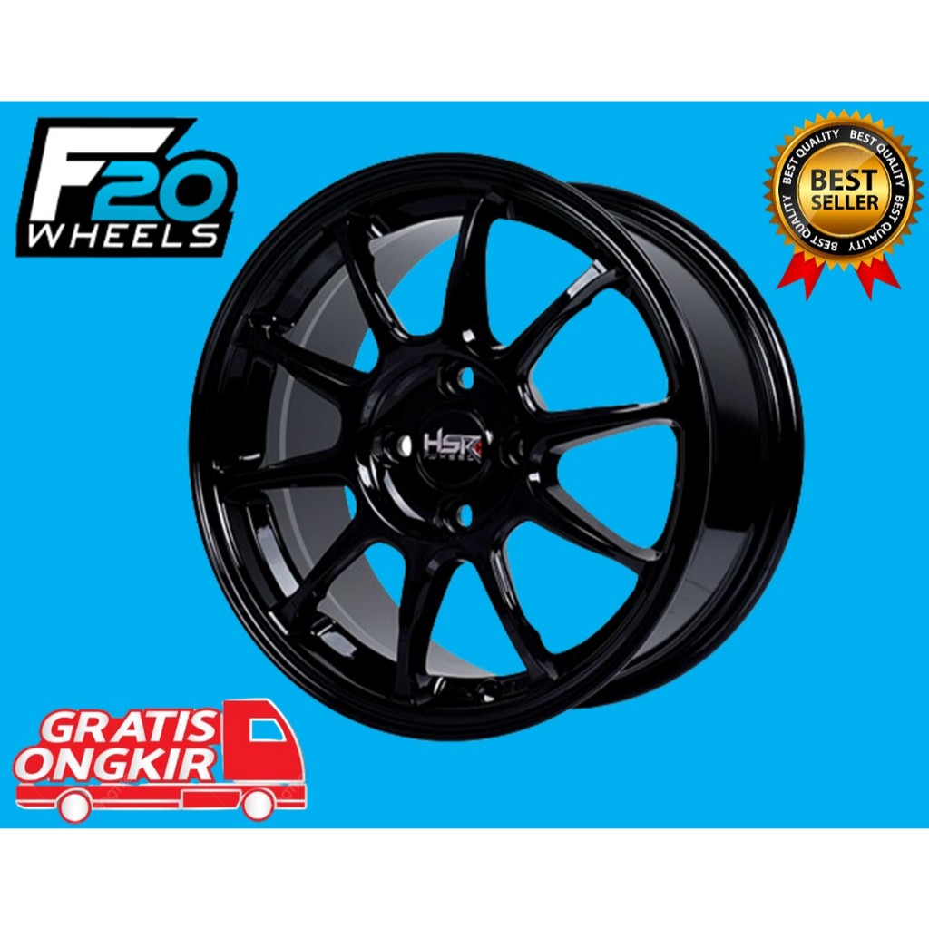 Jual Velg racing hsr model ZERO HSR R15X7 H4X100 untuk mobil brio,vios ...