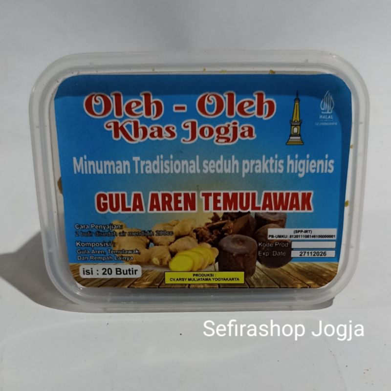 Jual Wedang Aren Temulawak Kemasan Cup 20 Butir /Wedang Aren Jahe Merah ...