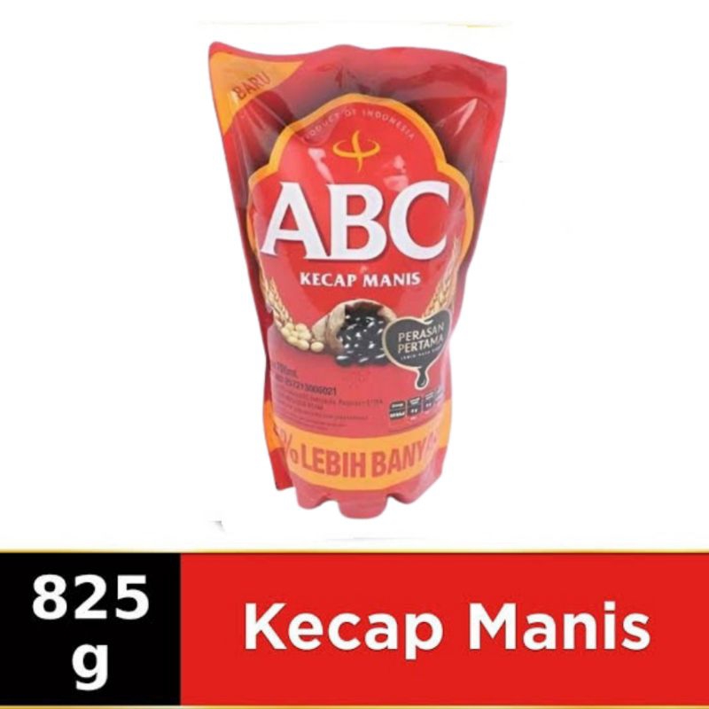 Jual Kecap Manis ABC 825 ml reffil BESAR - isi ulang pouch JUMBO ...