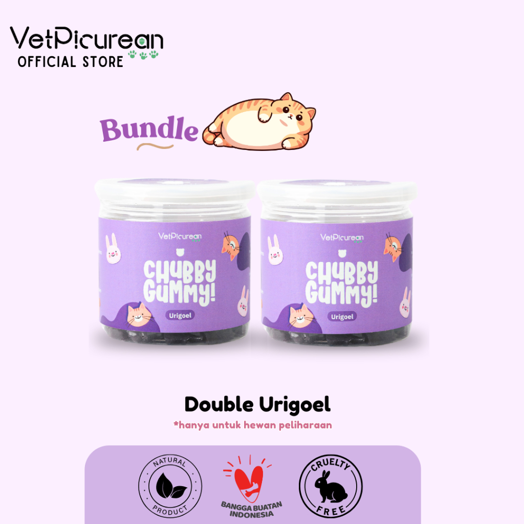 Jual Vetpicurean [Double Bundle] Chubby Gummy Urigoel Vitamin Urinary ...