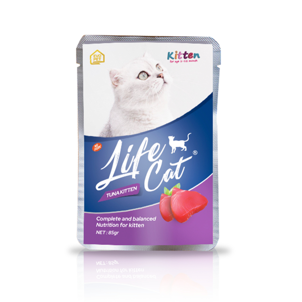 Jual Life Cat pouch 85 gr Kitten ( Tuna ) - Makanan Basah Kucing ...