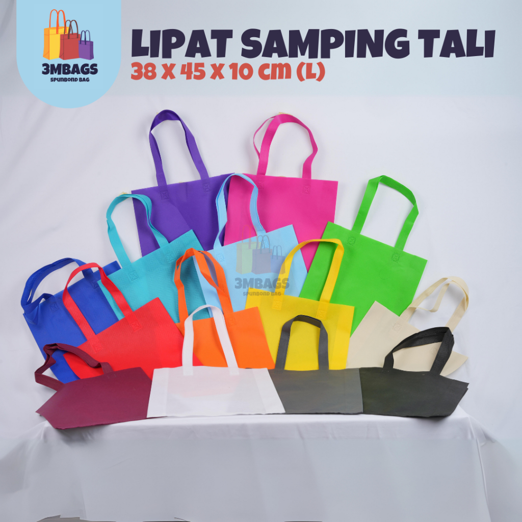 Jual Hrg Grosir Tas Spunbond / Tas Promosi / Tas Press Lipat Samping ...