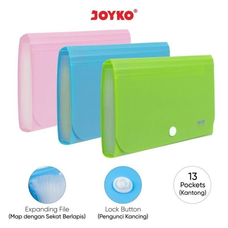 Jual Expanding File Joyko ukuran dompet / giro EF-1218 - 13 pocket ...