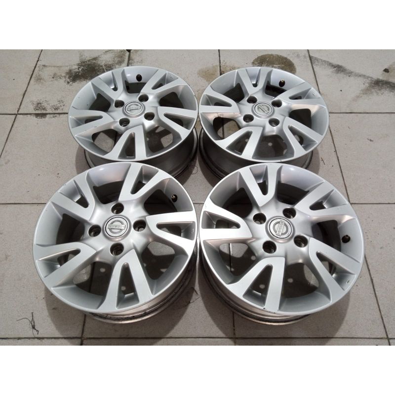 Jual Velg Mobil Murah Std Nissan Livina Ring 15 Lebar 5,5 Hole 4 x 114,3 offset 45 silver Bisa ...