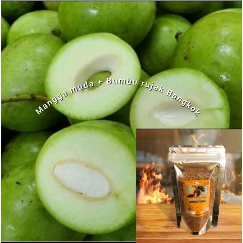 Jual mangga muda telor 1 kg + bumbu rujak bangkok | Shopee Indonesia