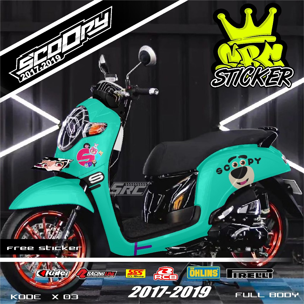 Jual COD Sticker Decal Full Body Motor Honda Scoopy Fi 2017 2018 2019 ...