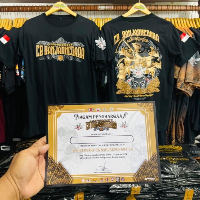 Jual KAOS ACARA CB BANJARNEGARA 2024 aniversary 7 FREE STIKER BANYAK ...